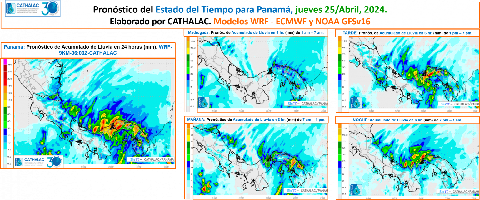 Pronóstico Numérico del Tiempo WRF – CATHALAC