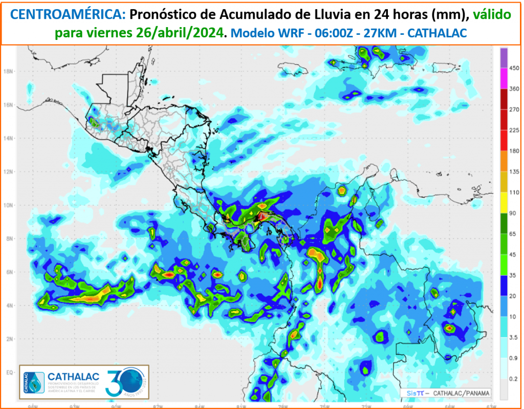Pronóstico Numérico del Tiempo WRF – CATHALAC